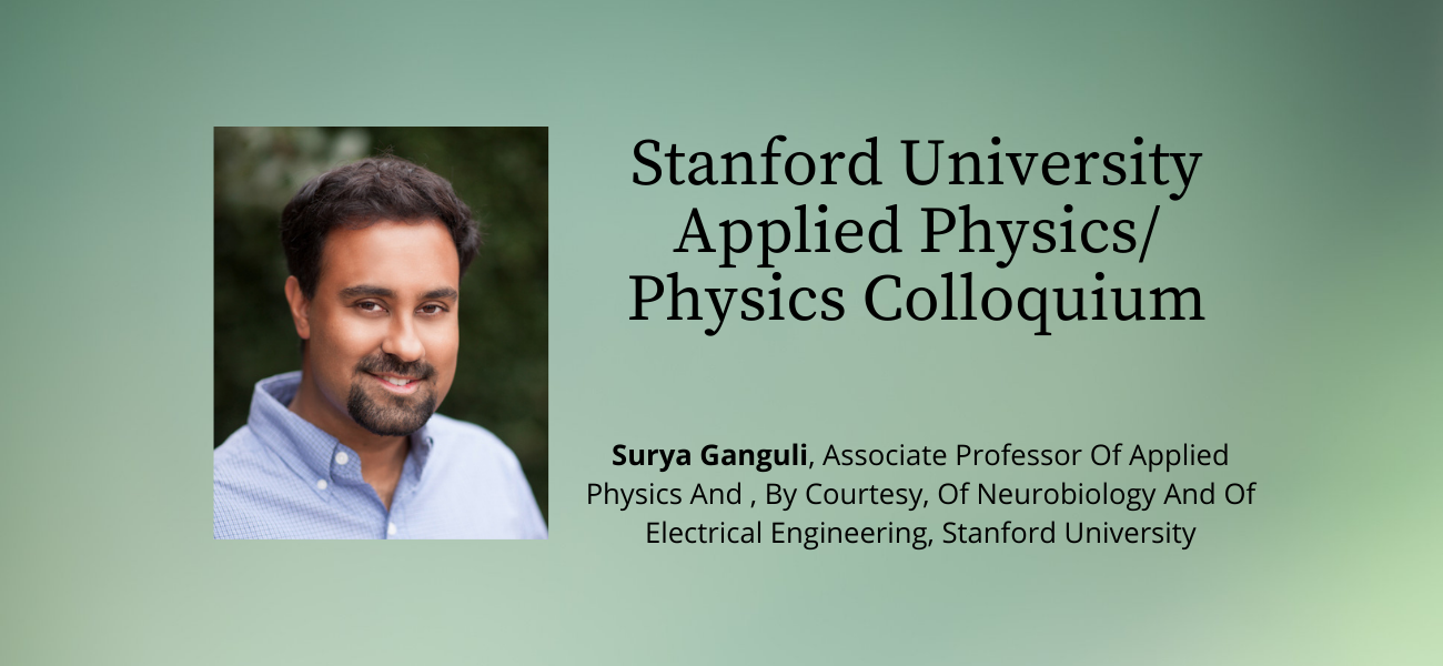 Applied Physics/Physics Colloquium | Stanford HAI